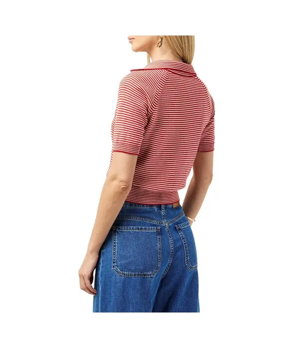 Max Mara Horizontal Striped Knit Top