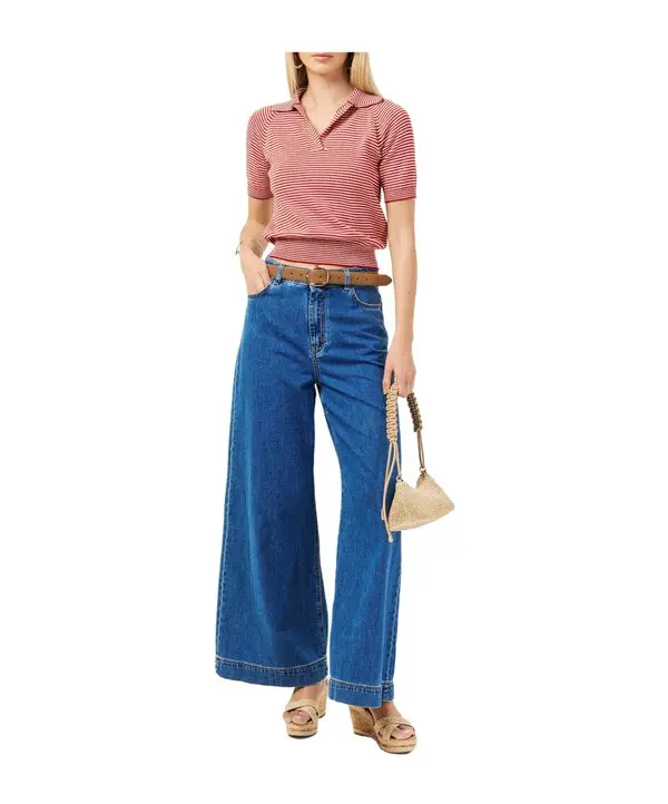 Max Mara Horizontal Striped Knit Top