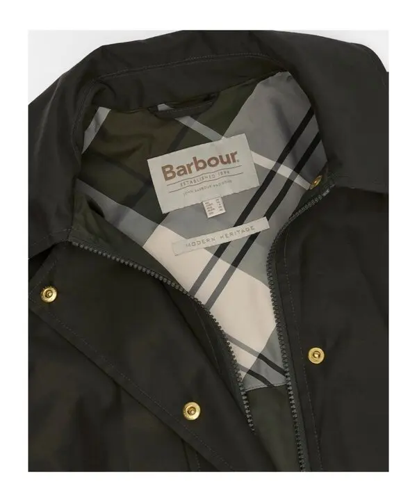 Barbour Long-sleeved Trench Coat With Cape Detail