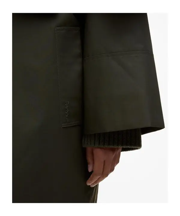 Barbour Long-sleeved Trench Coat With Cape Detail