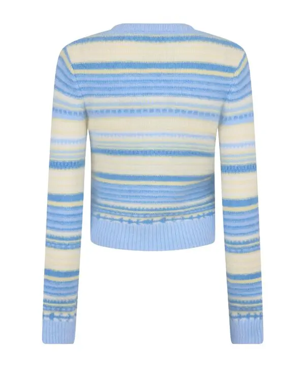 GANNI V-neck Knit Cardigan