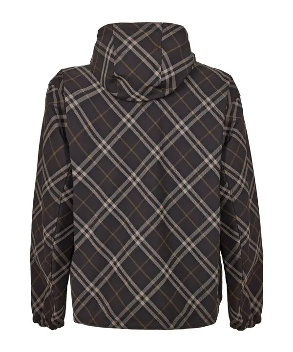 Burberry Checkered Hooded Jacket