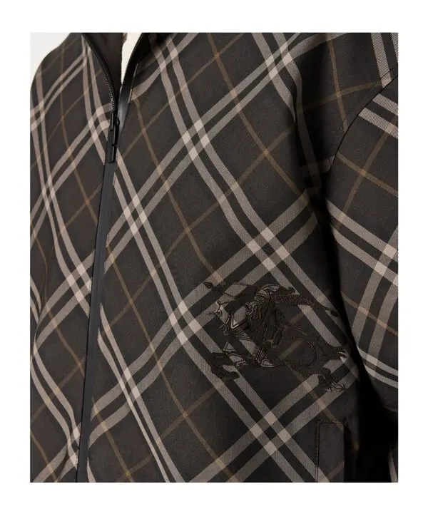 Burberry Checkered Hooded Jacket