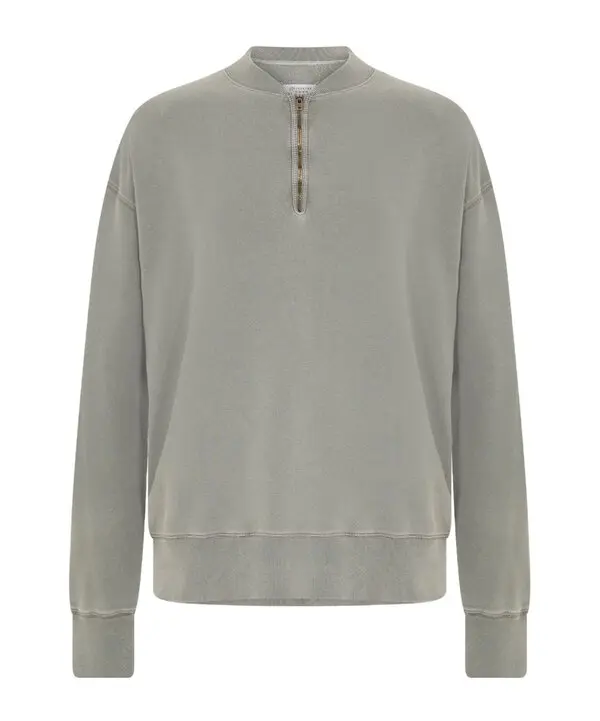 MAISON MARGIELA Quarter Zip Fleece Top