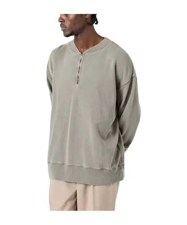 MAISON MARGIELA Quarter Zip Fleece Top