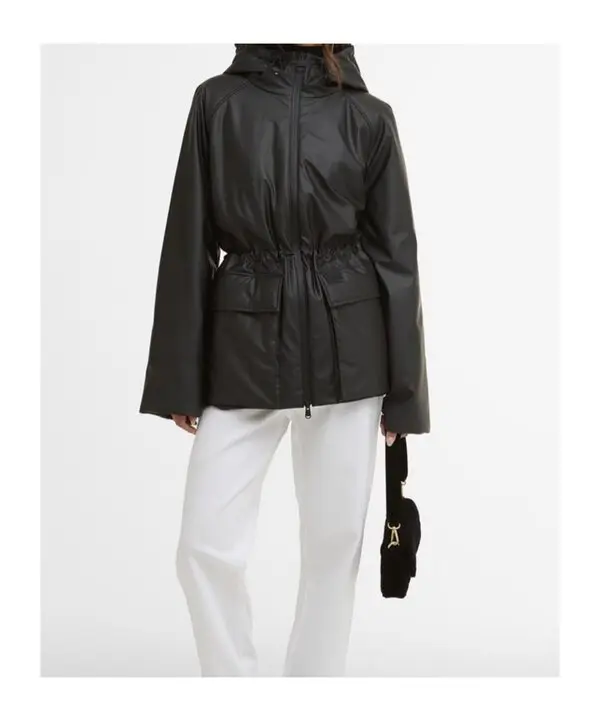 Barbour International Long Sleeve Hooded Jacket With Drawstring Waist