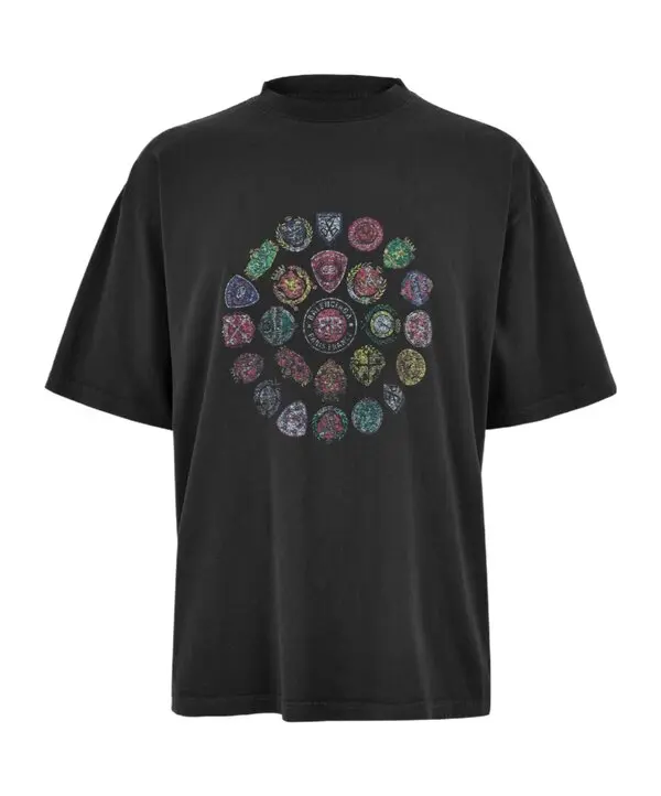 Balenciaga Logo Crew Neck T-shirt - Black