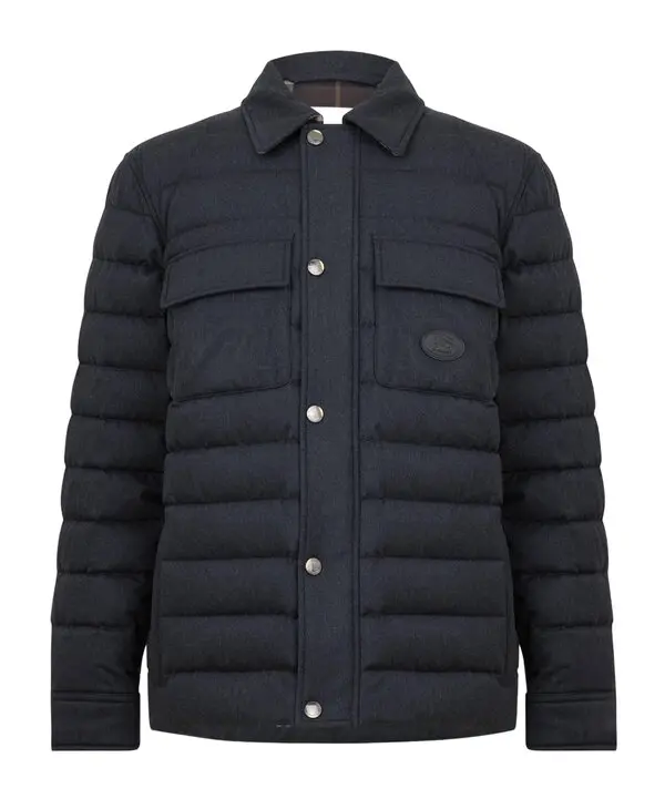 Burberry Quilted Shirt-style Down Jacket