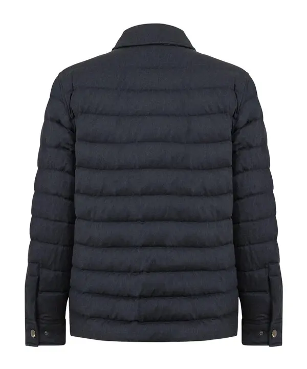 Burberry Quilted Shirt-style Down Jacket