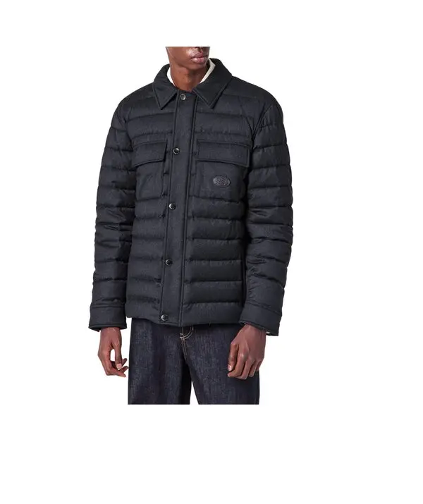 Burberry Quilted Shirt-style Down Jacket