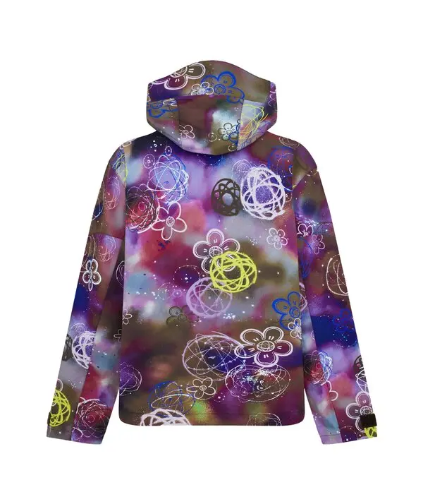 Kenzo Colorful Graffiti-print Hooded Shell Jacket - Multicolor
