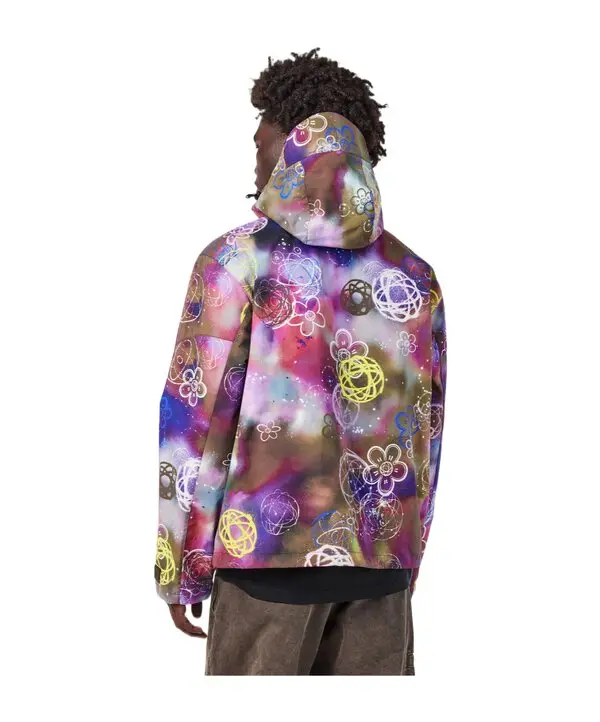 Kenzo Colorful Graffiti-print Hooded Shell Jacket - Multicolor