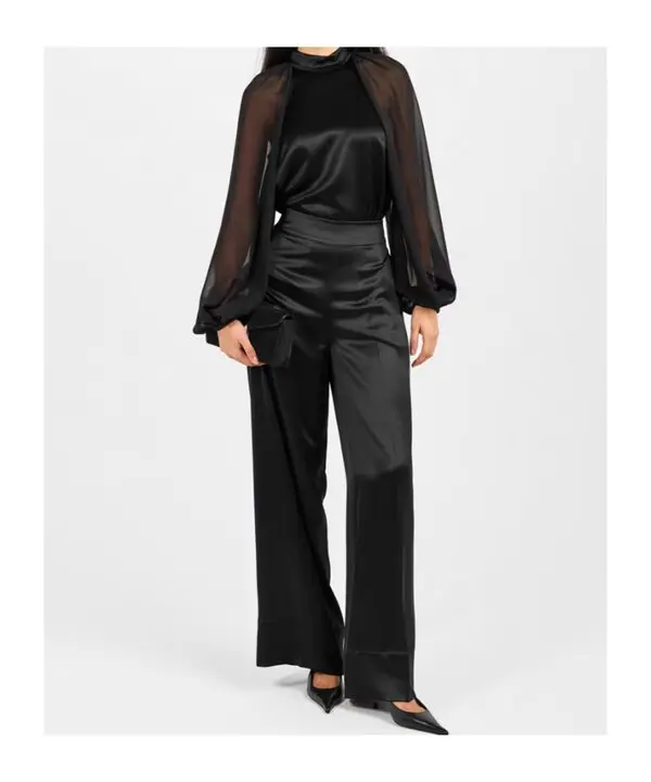 JOSEPH Elastic Waist Trousers - Black