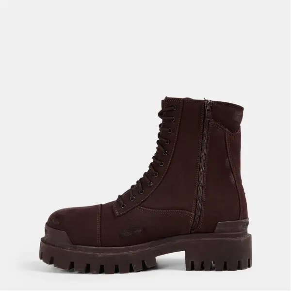 Balenciaga Lace-up Combat Boots - Black