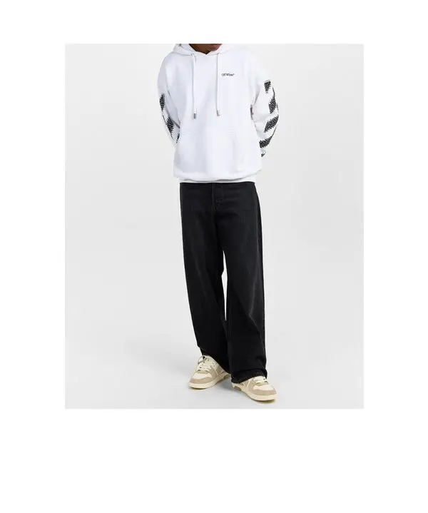 Off-White Suede And Leather Low-top Sneakers - Nude