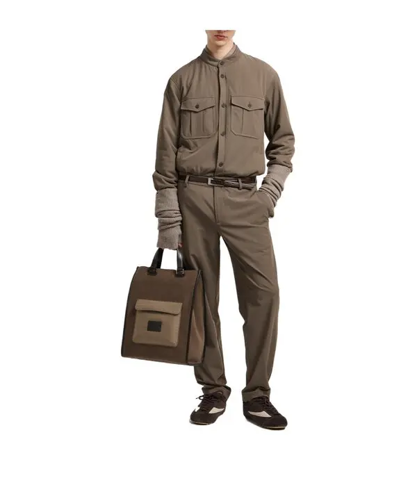 Emporio Armani Stand-collar Padded Overshirt