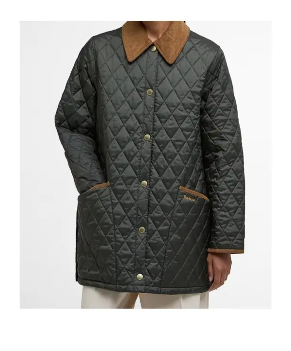 Barbour Quilted Jacket With Snap-button Front
