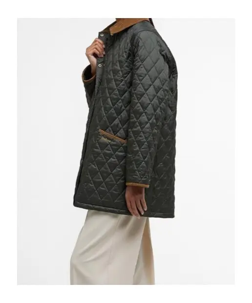 Barbour Quilted Jacket With Snap-button Front