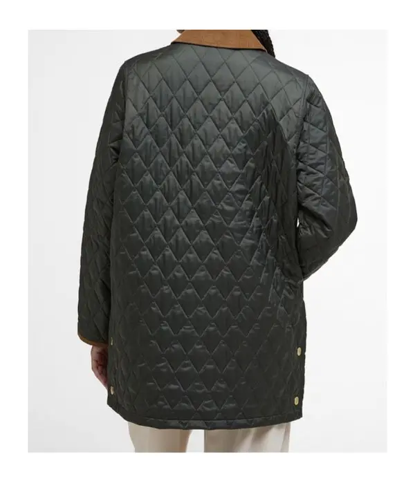 Barbour Quilted Jacket With Snap-button Front
