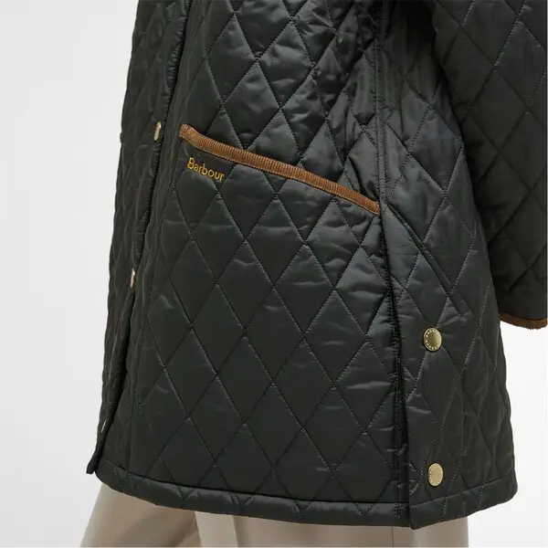 Barbour Quilted Jacket With Snap-button Front