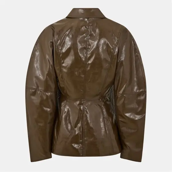 GANNI Patent Blazer
