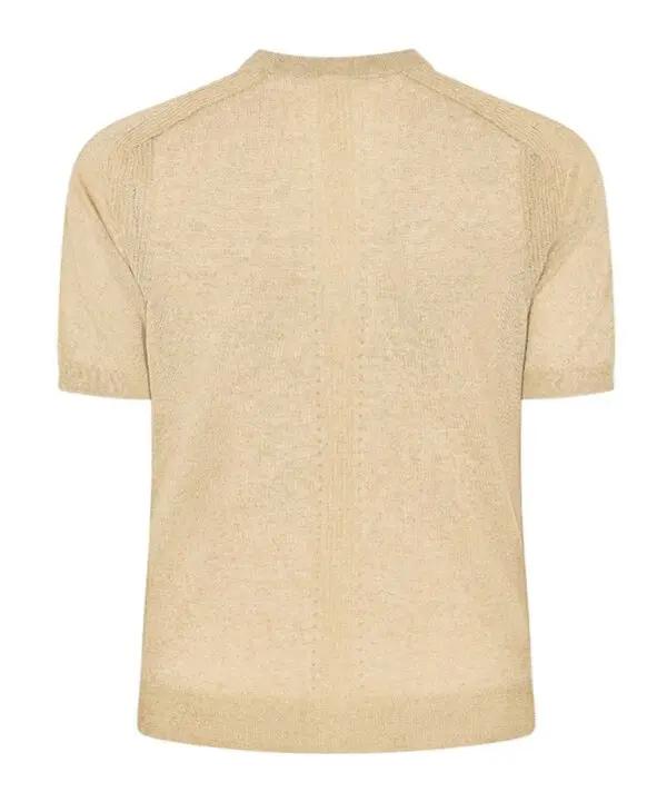 JOSEPH Crew Neck Short Sleeve T-shirt - Nude