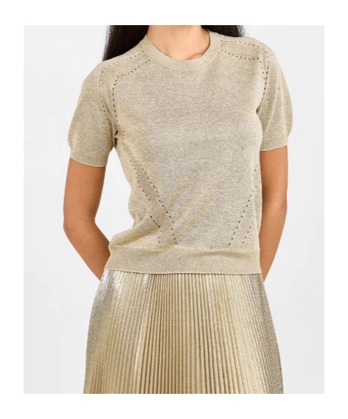 JOSEPH Crew Neck Short Sleeve T-shirt - Nude