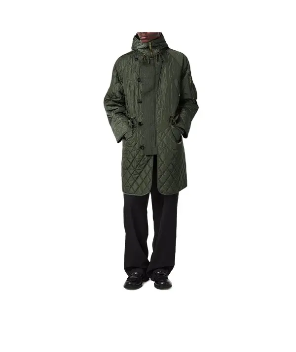 Burberry Quilted Parka Coat