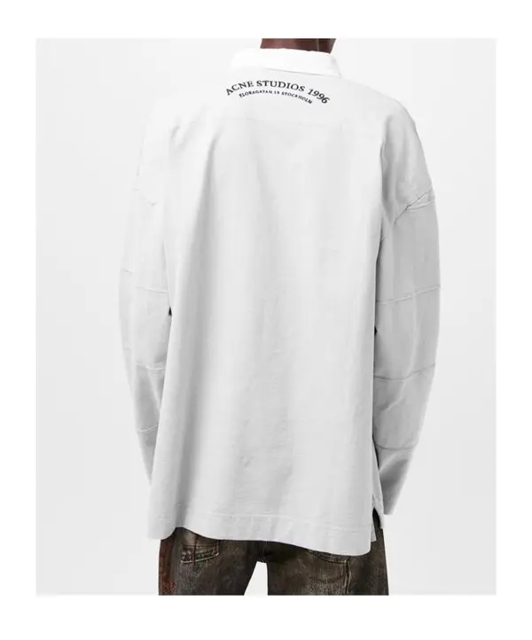 Acne Studios Long-sleeve Polo Shirt - White