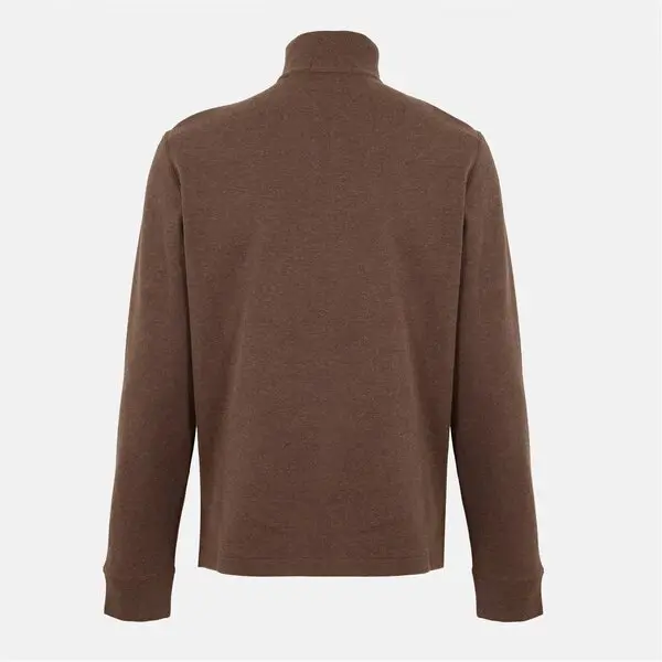 Polo Ralph Lauren Estate Fleece Quarter Zip Sweater - Brown