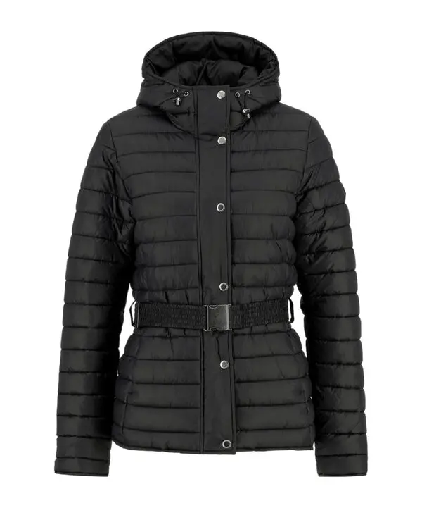 Barbour Quilted Cotton Belted Jacket With Zip Closure