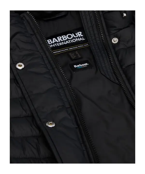 Barbour Quilted Cotton Belted Jacket With Zip Closure