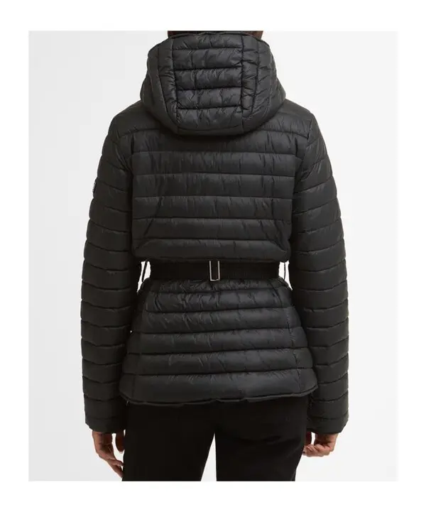 Barbour Quilted Cotton Belted Jacket With Zip Closure