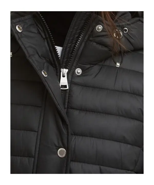 Barbour Quilted Cotton Belted Jacket With Zip Closure