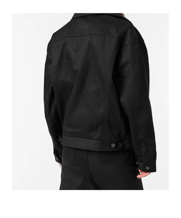 Balenciaga Logo Denim Field Jacket