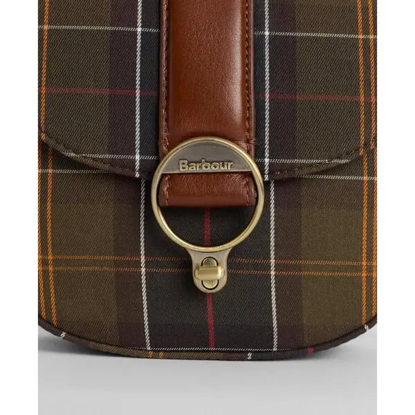 Barbour Fashionable And Versatile Elm Plaid Crossbody Bag