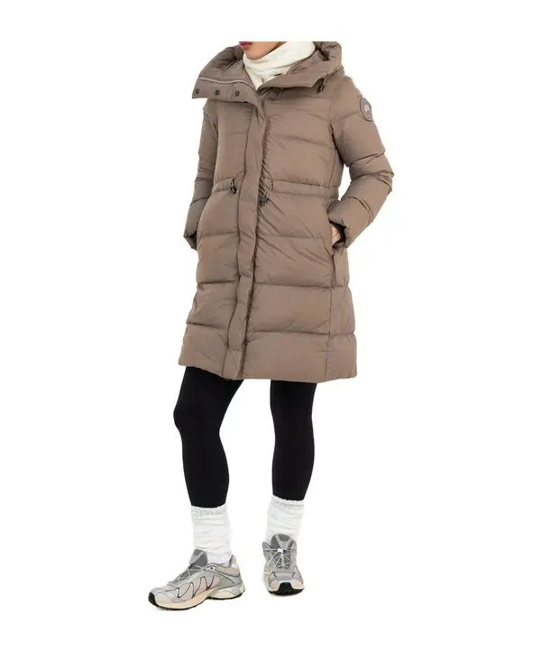 Canada Goose Long Hooded Padded Coat