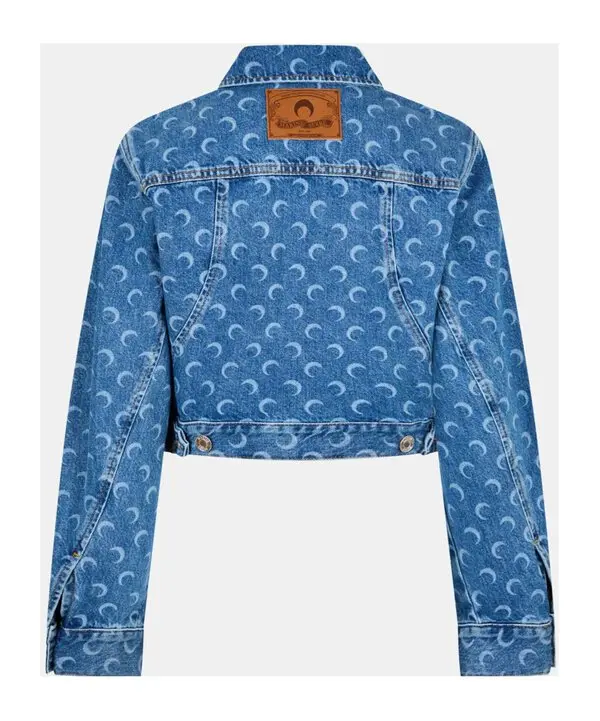 MARINE SERRE Moon Pattern Denim Jacket - No