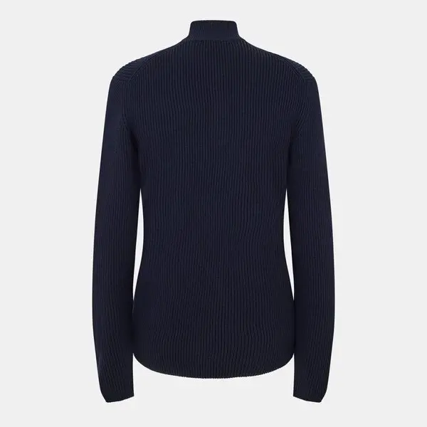 Dolce & Gabbana Ribbed Knit Quarter-zip Top