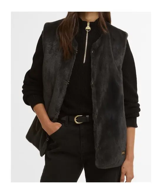 Barbour Sleeveless Faux Fur Vest