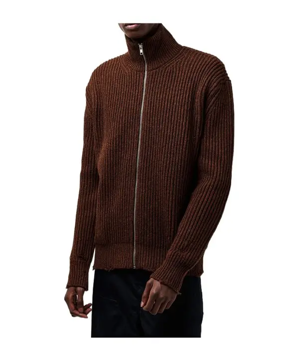 MAISON MARGIELA Zip-through Knitted Cardigan