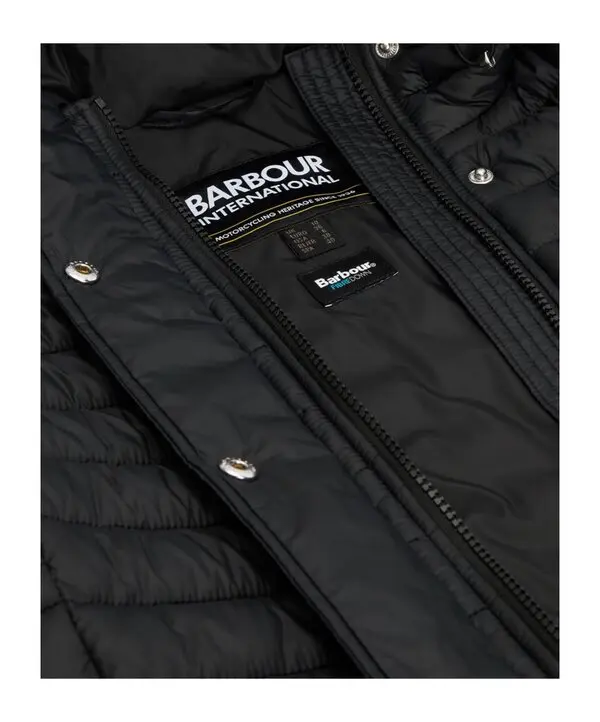 Barbour Quilted Cotton Long Sleeve Zip Up Jacket