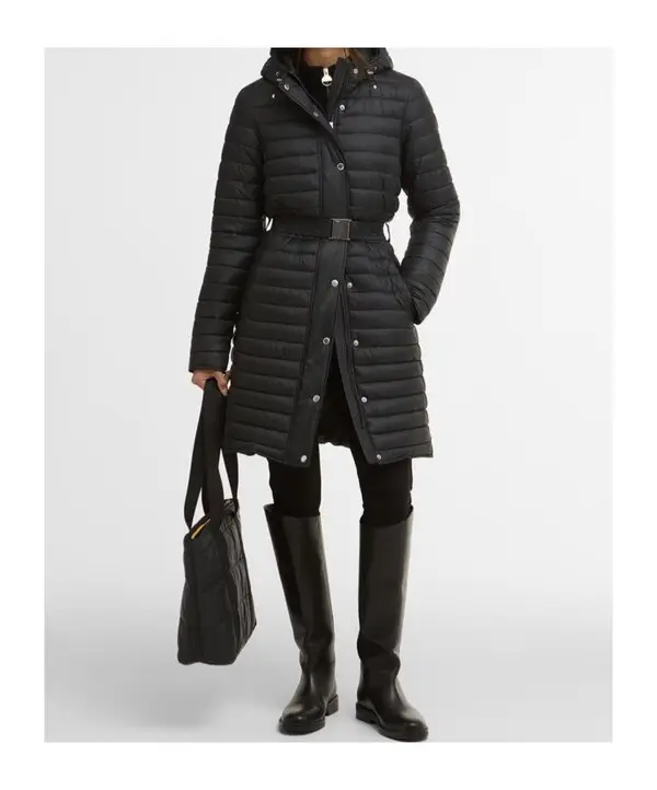 Barbour Quilted Cotton Long Sleeve Zip Up Jacket