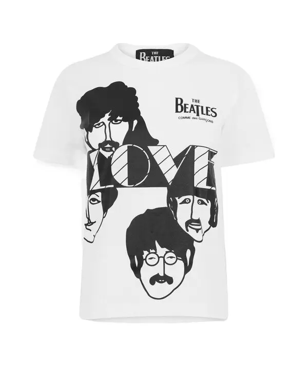 Play Comme Des Garcon Beatles Print Regular Fit T-shirt