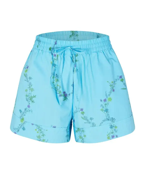 GANNI Printed Athletic Shorts