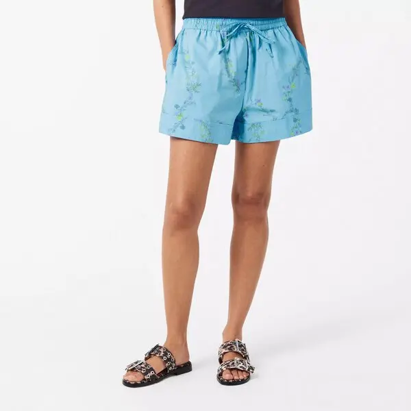 GANNI Printed Athletic Shorts