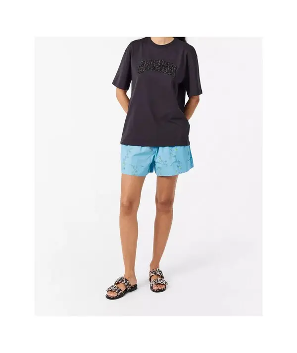 GANNI Printed Athletic Shorts