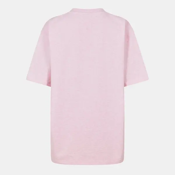 GANNI Logo Embroidered Heart T-shirt - Pink