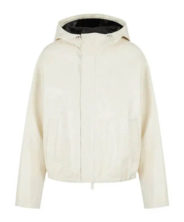 Emporio Armani Cropped Hooded Windbreaker
