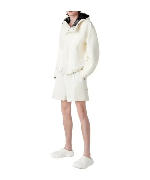 Emporio Armani Cropped Hooded Windbreaker